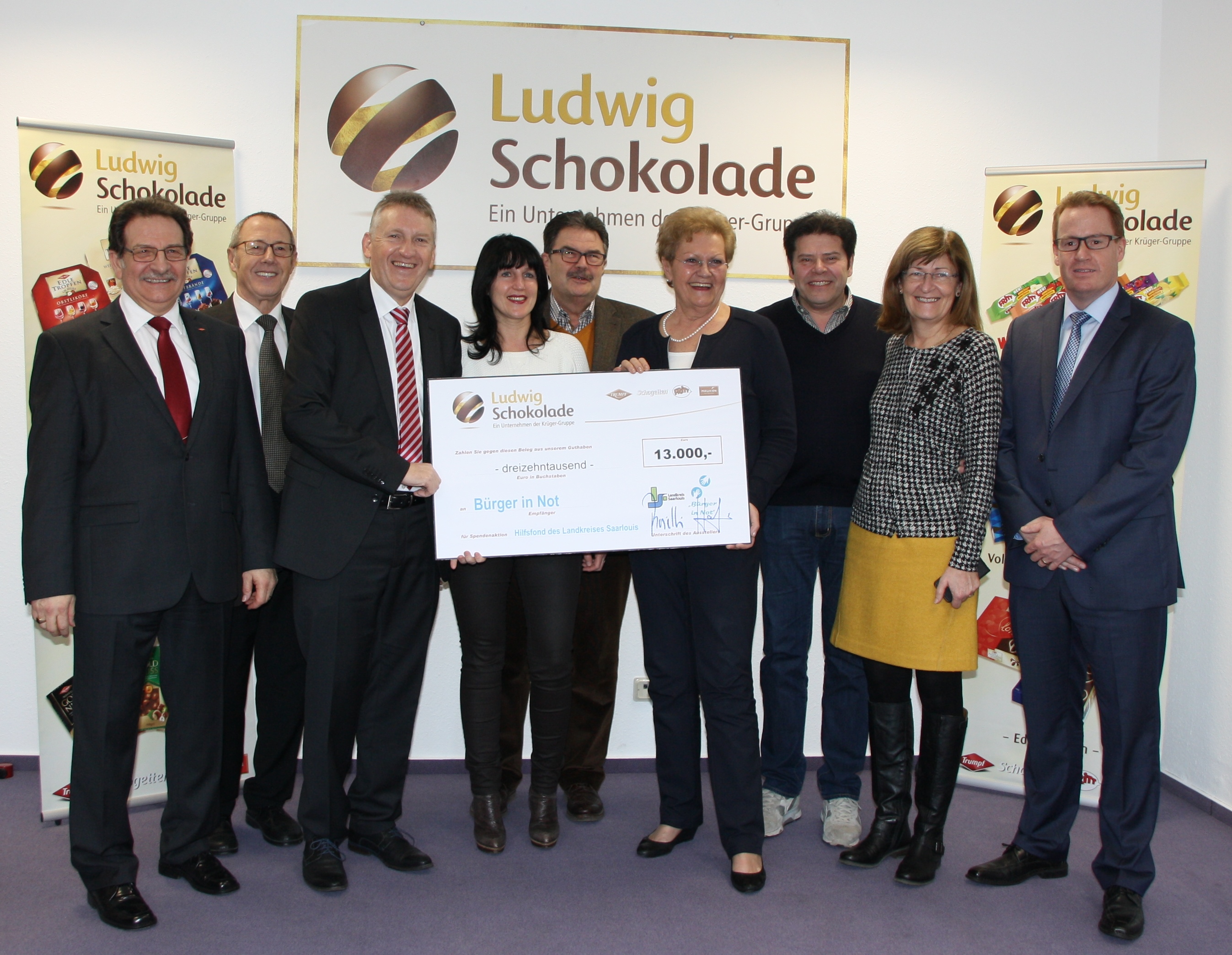Landkreis Saarlouis Ludwig Schokolade spendet 21.000 Euro für den guten ...