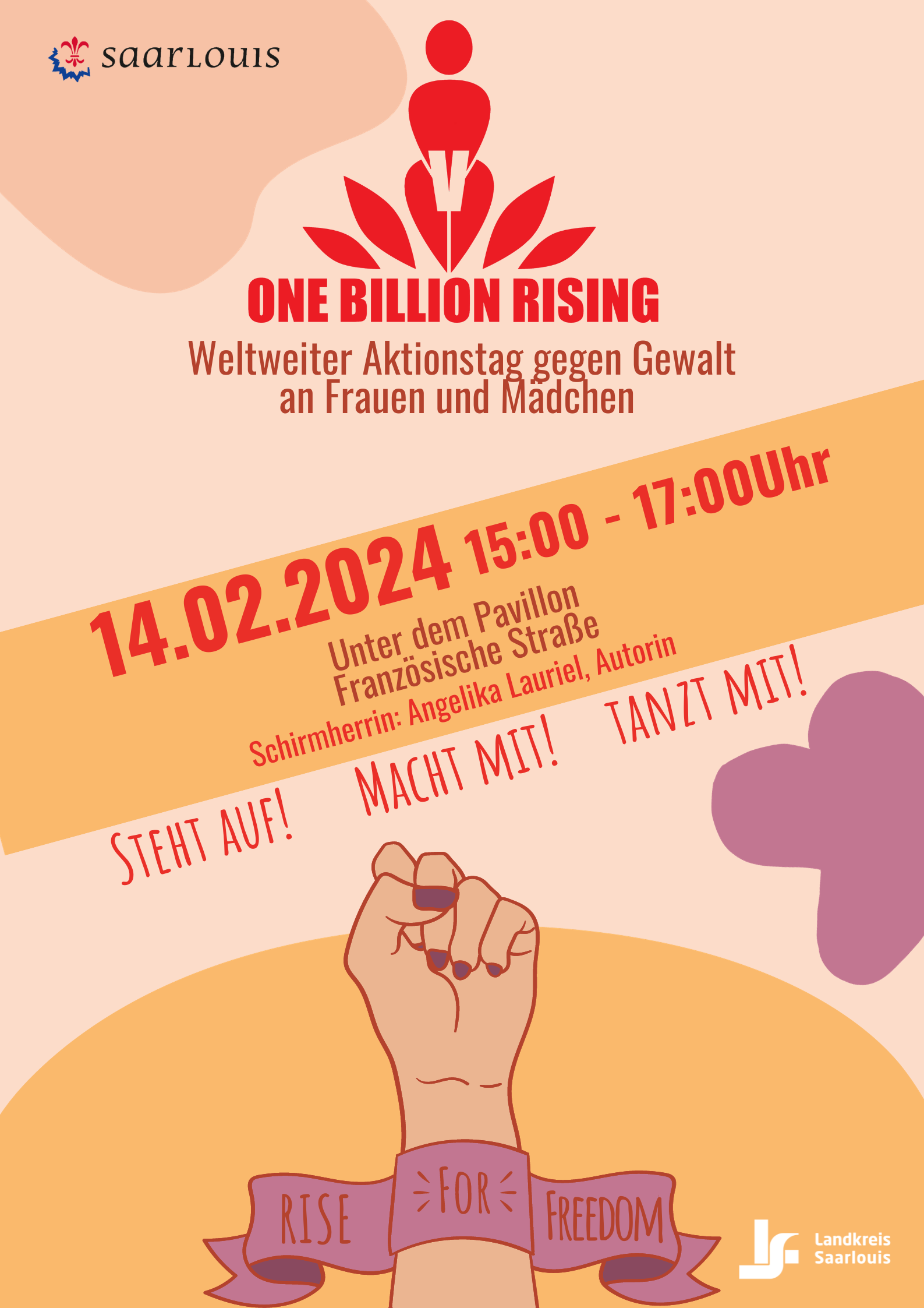 Landkreis Saarlouis Aktionstag gegen Gewalt an Mädchen und Frauen
